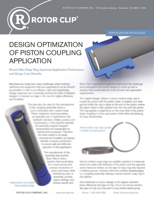 Design Optimization of Piston Coupling Application Download